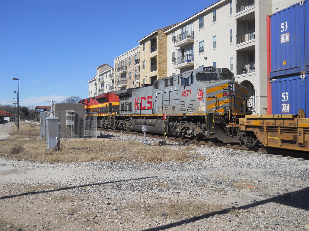 KCS 4577 (#2) 25Jan2011 NB through the AMTRAK Station